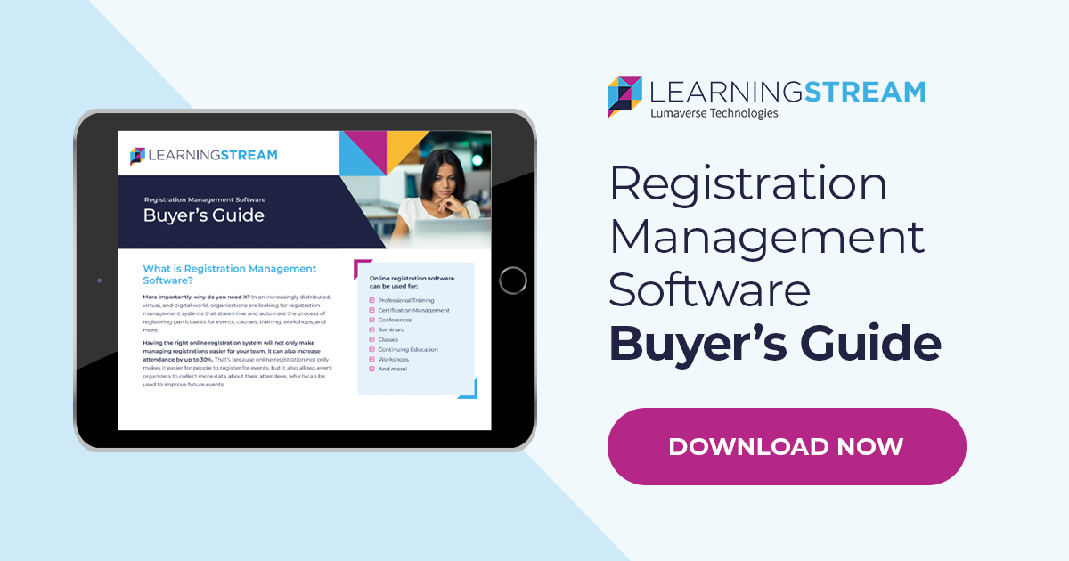 Registration Management Software Guide | Learning Stream